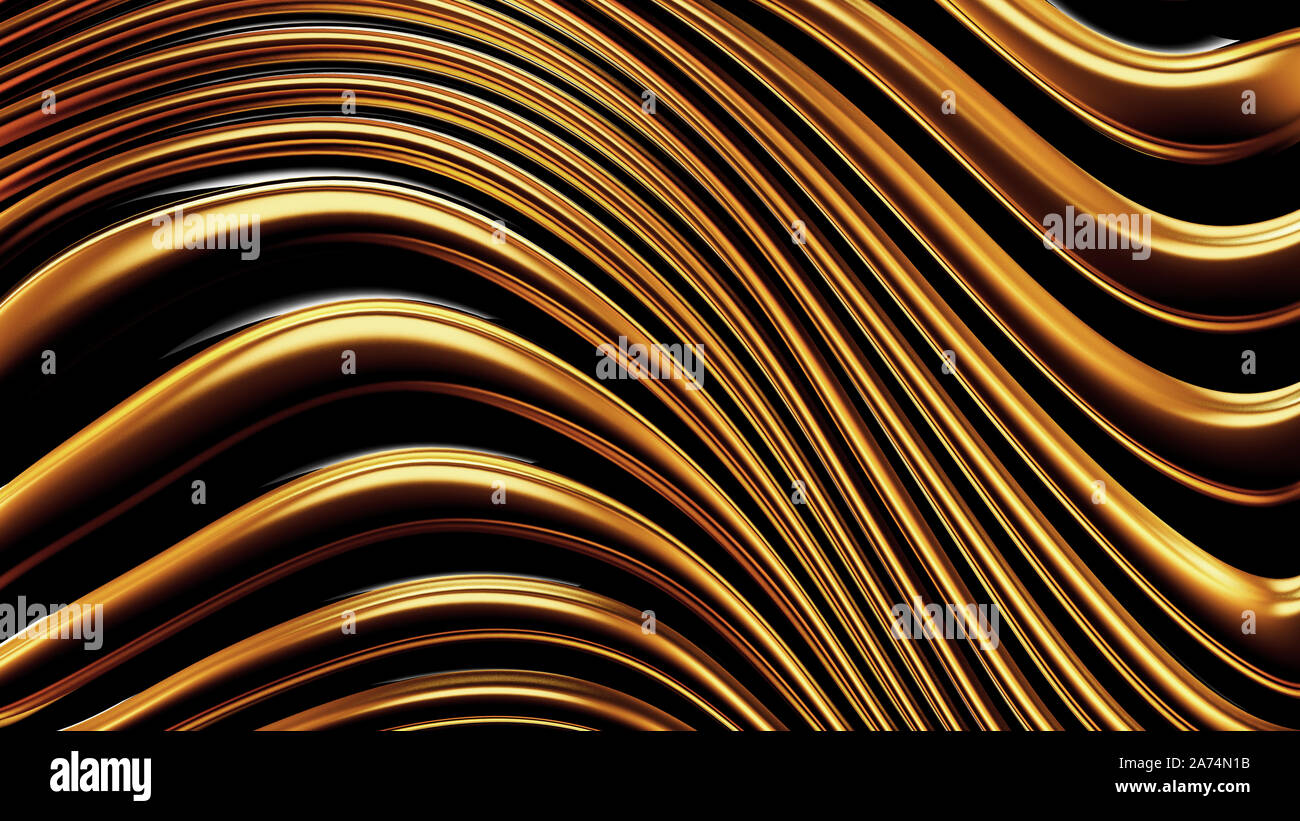 Gold background. 3d rendering 3d illustration Stock Photo - Alamy