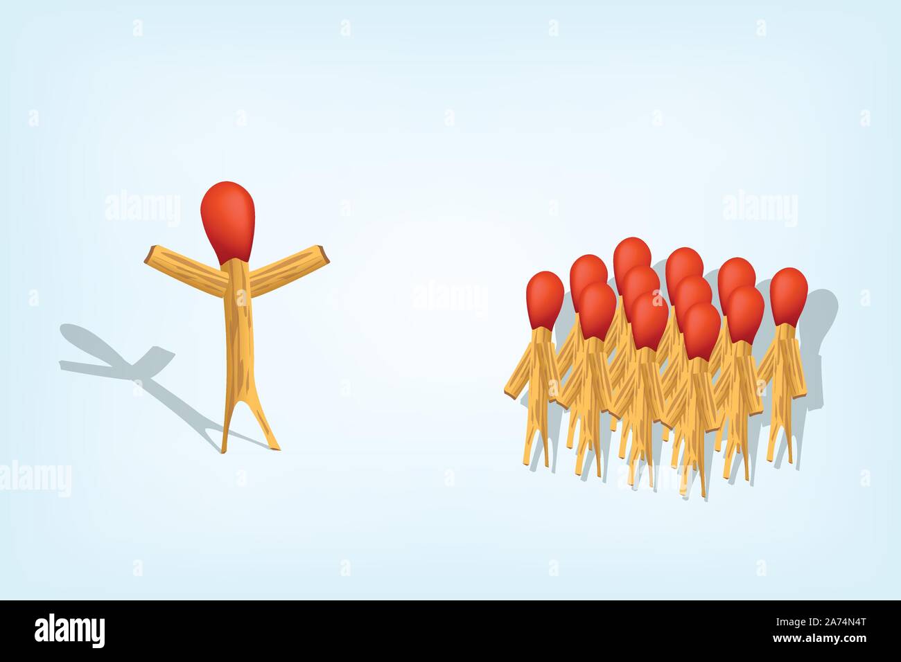 3d team leader boss Stock Vector Images - Alamy