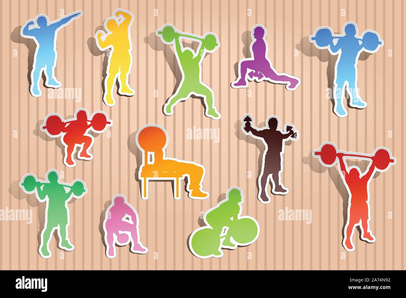 Young athletes running Stock Vector Images - Alamy