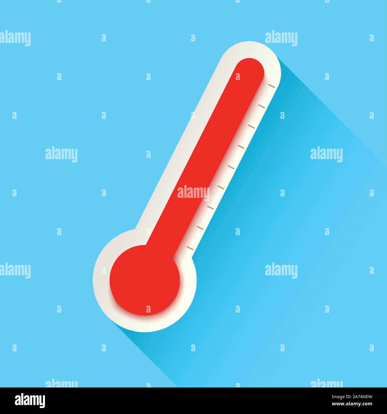 thermometer on blue Stock Vector Image & Art - Alamy