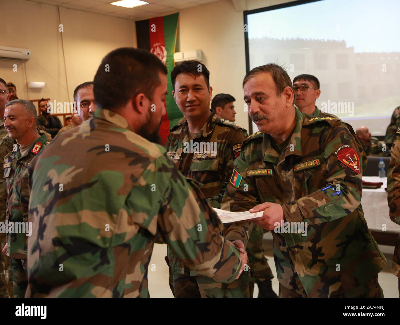 Kabul, Afghanistan. 30th Oct, 2019. An Afghan Special Operations Forces ...