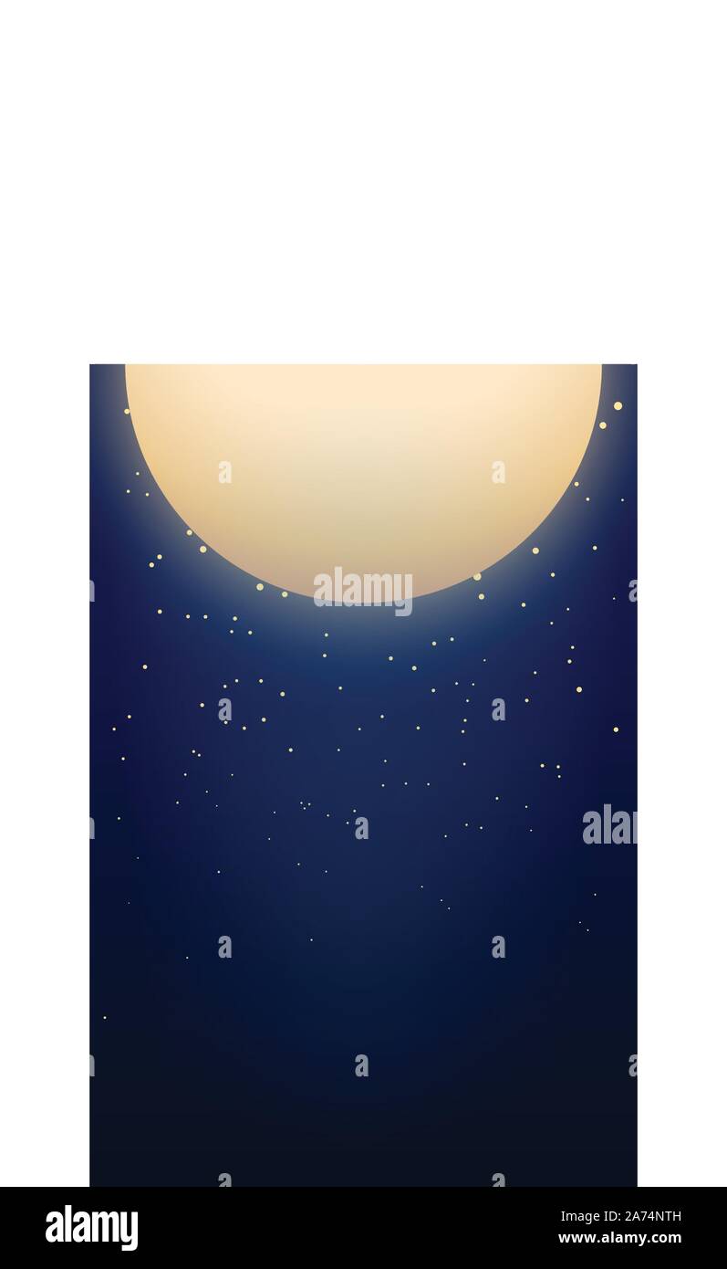 Big full moon Stock Vector Images - Alamy