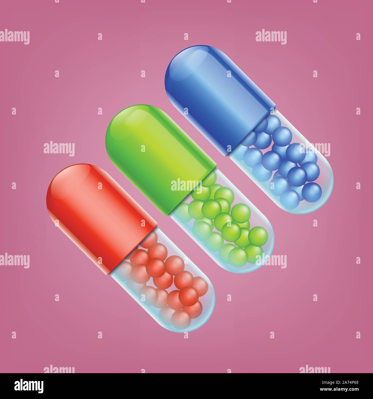 Three blue objects Stock Vector Images - Alamy