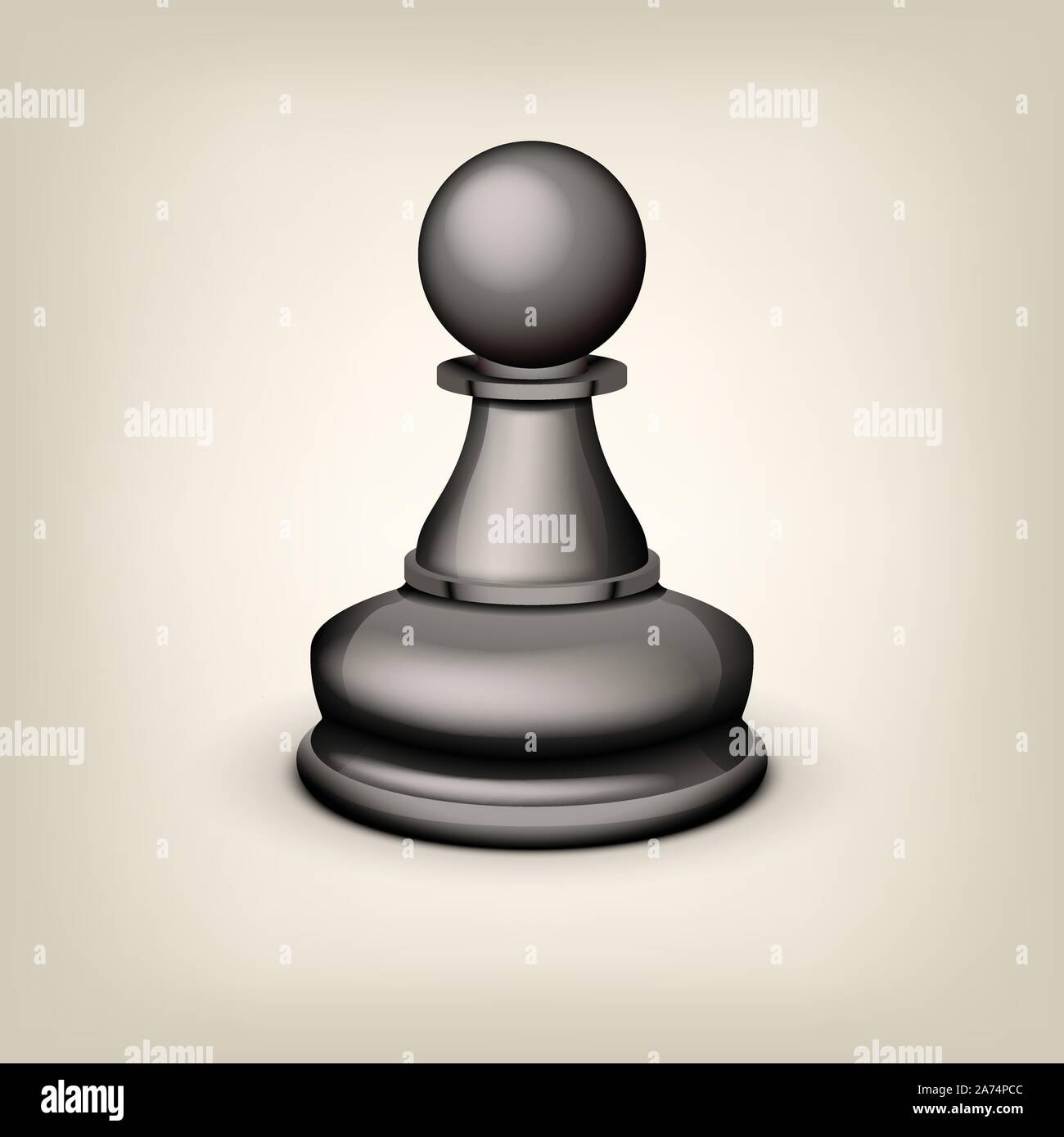 Black pawn king shadow Stock Vector Images - Alamy