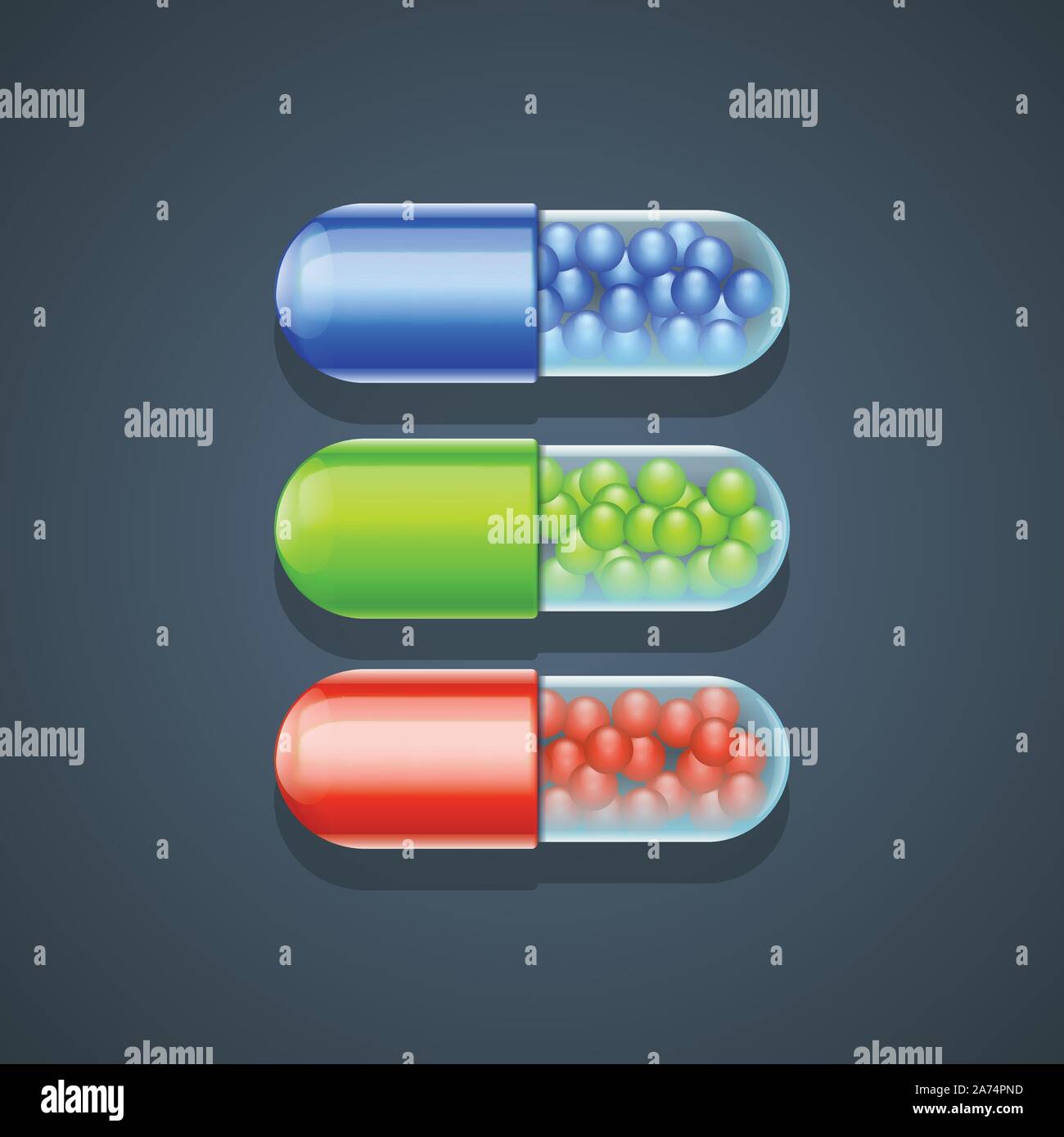 Three blue objects Stock Vector Images - Alamy