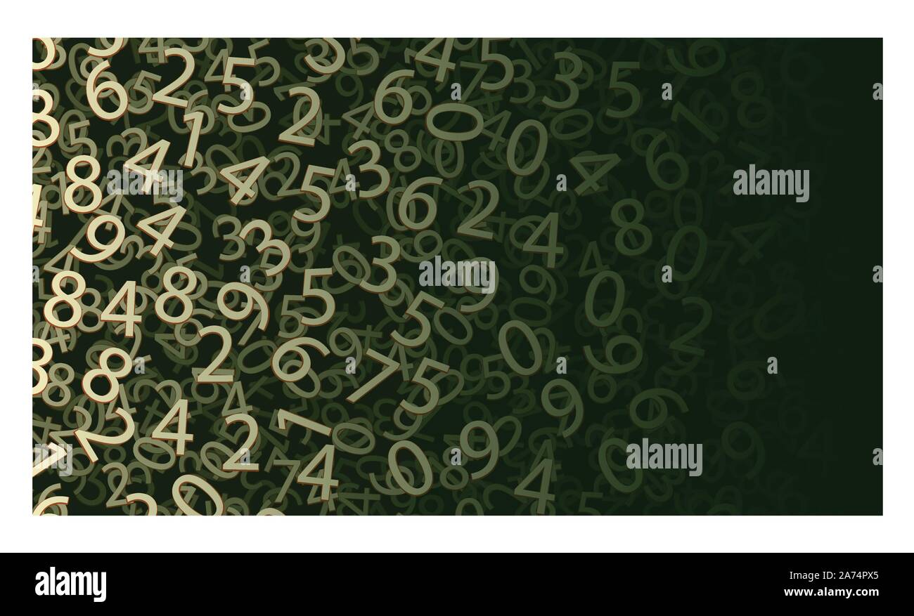 Jumbled numbers Stock Vector Images - Alamy