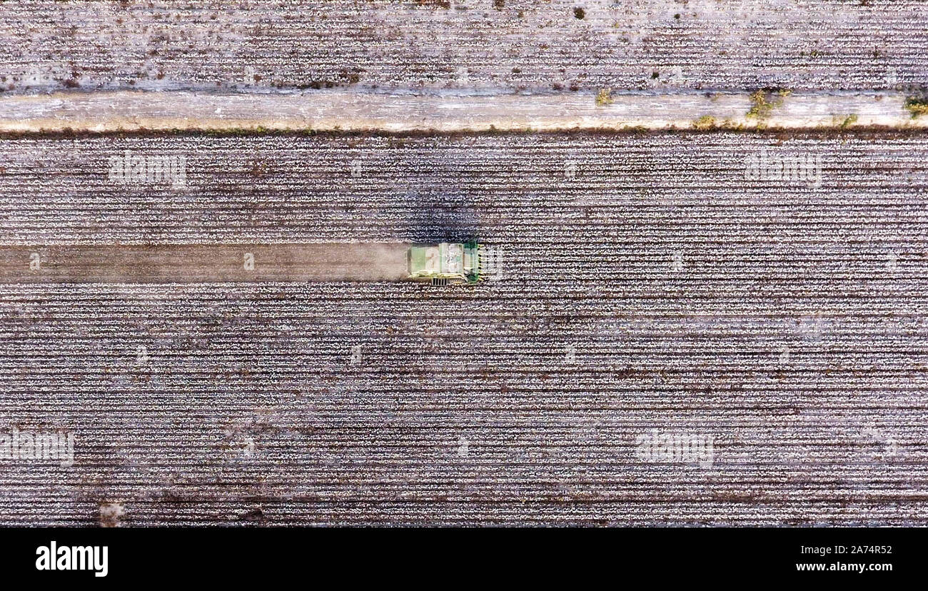 Urumqi. 24th Oct, 2019. Aerial photo taken on Oct. 24, 2019 shows a ...