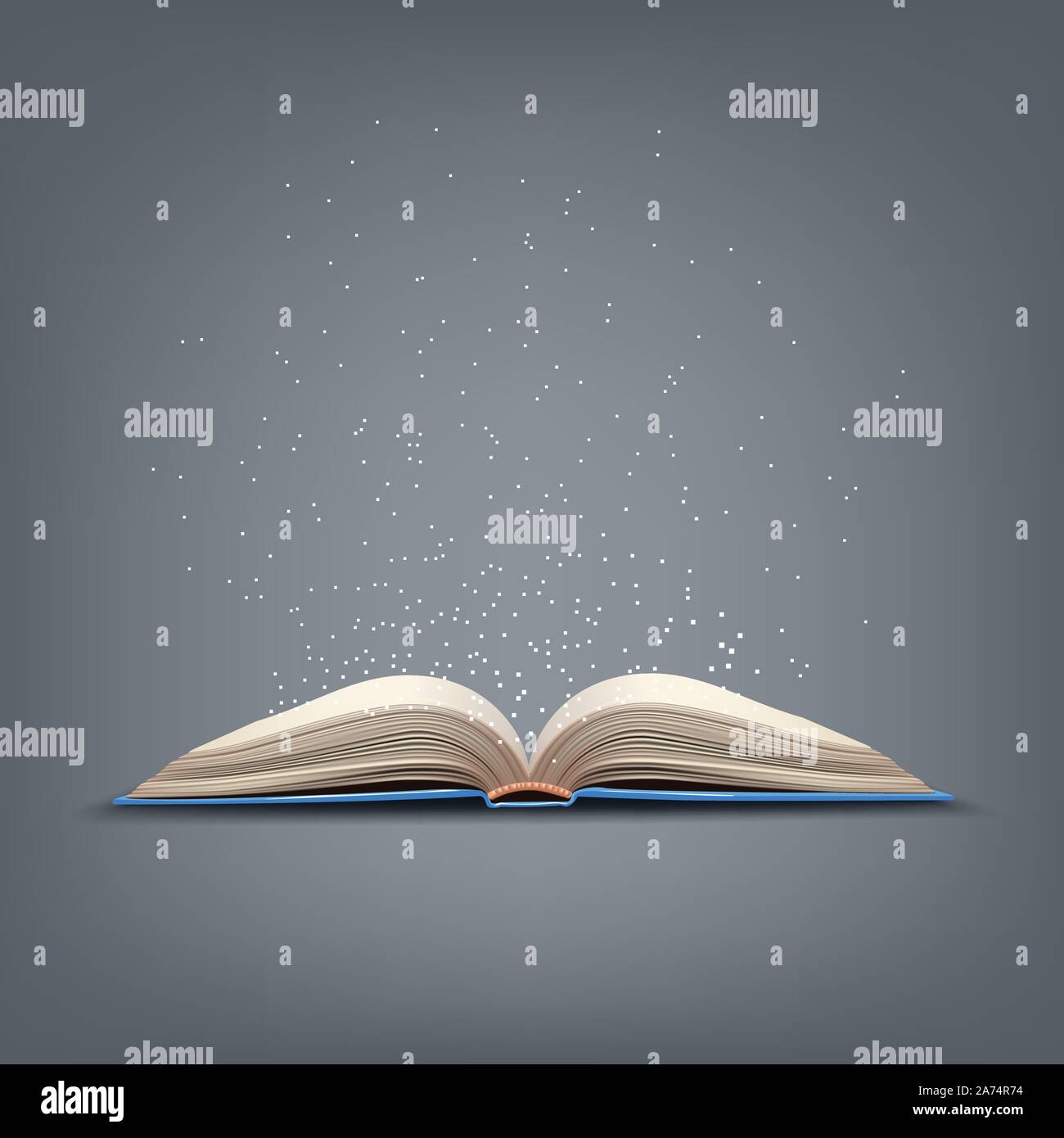 open blue book Stock Vector Image & Art - Alamy