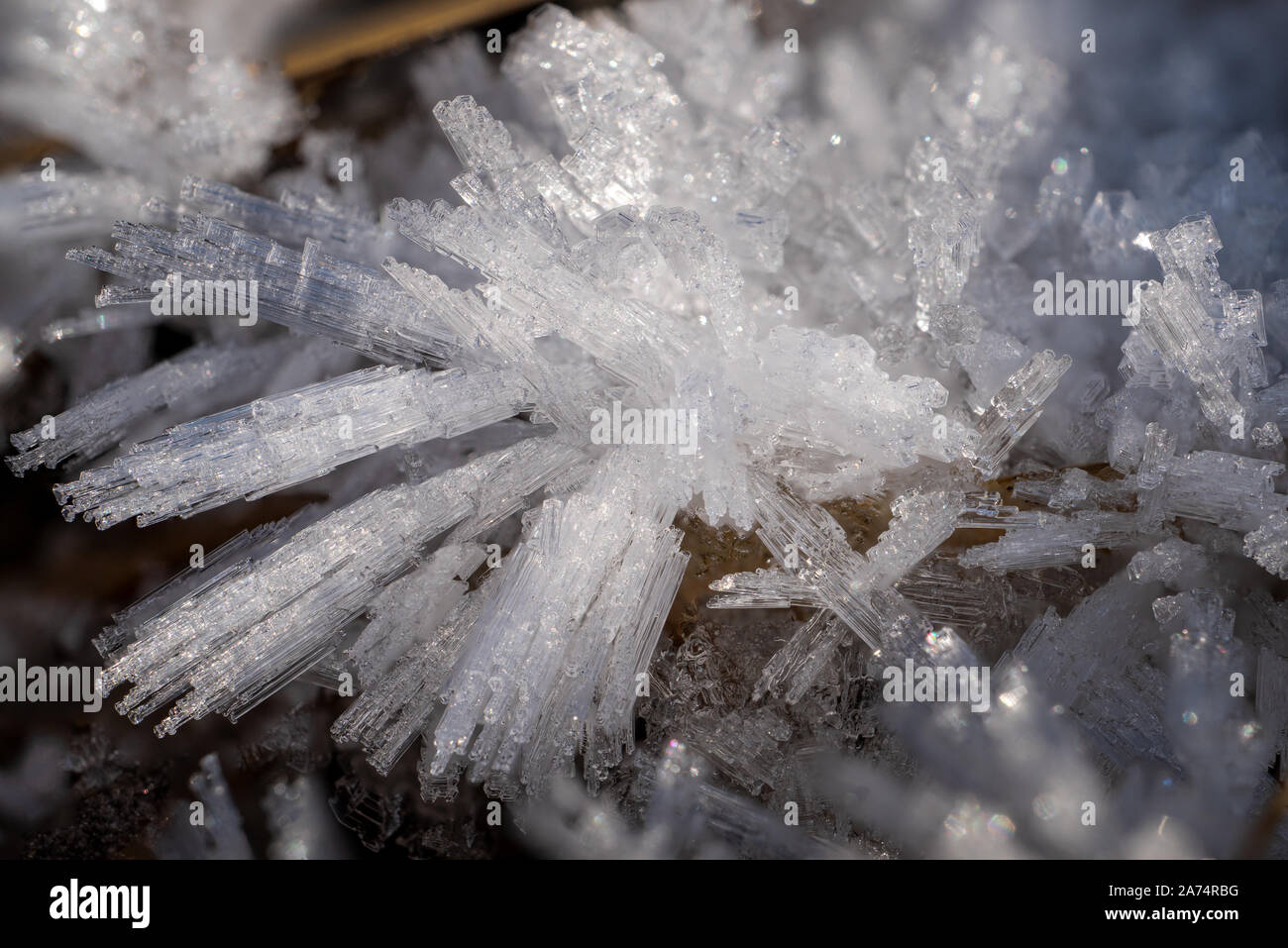 Ice crystals in focus hi-res stock photography and images - Alamy