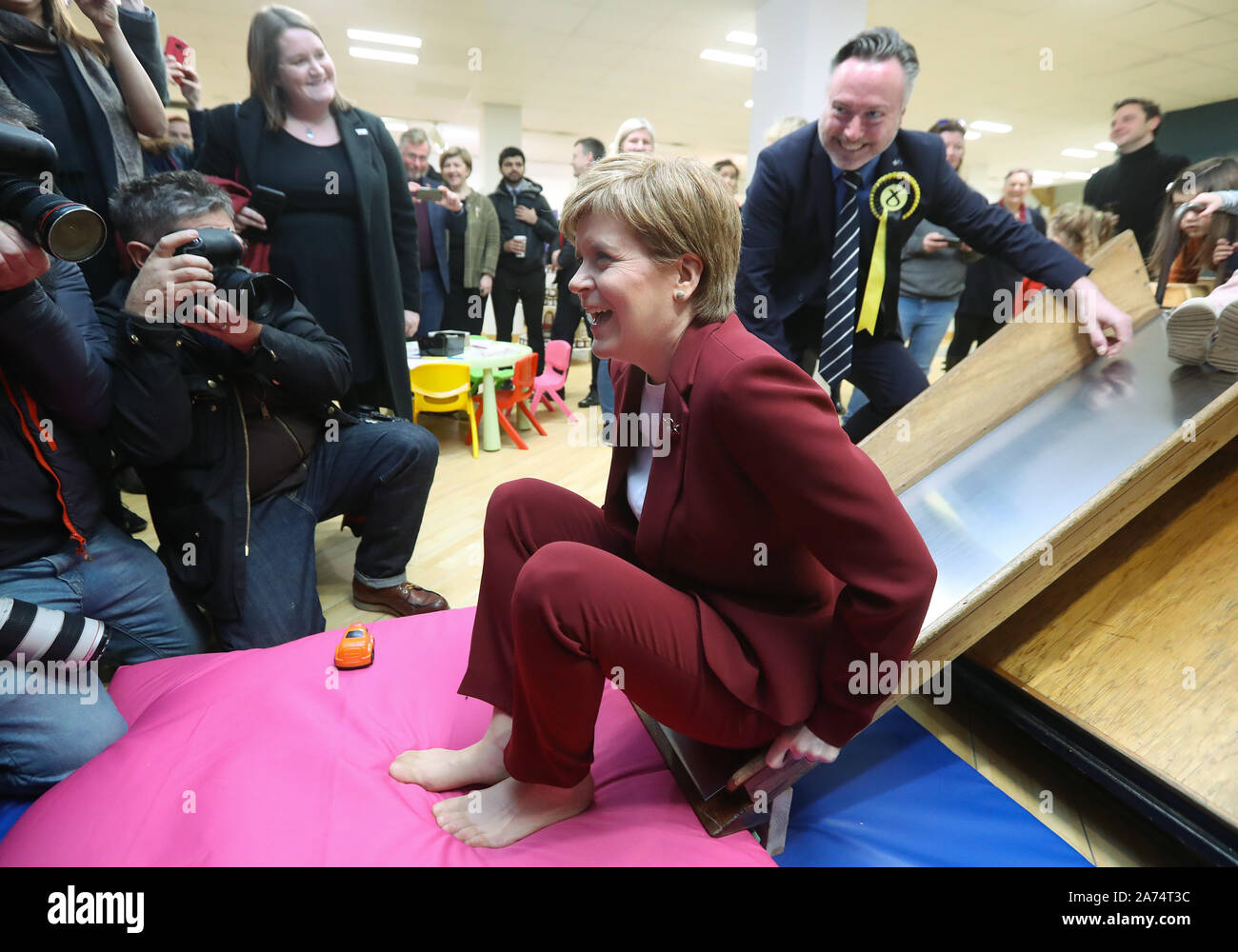 SNP leader Nicola Sturgeon joins Alyn Smith, the SNP's candidate for ...