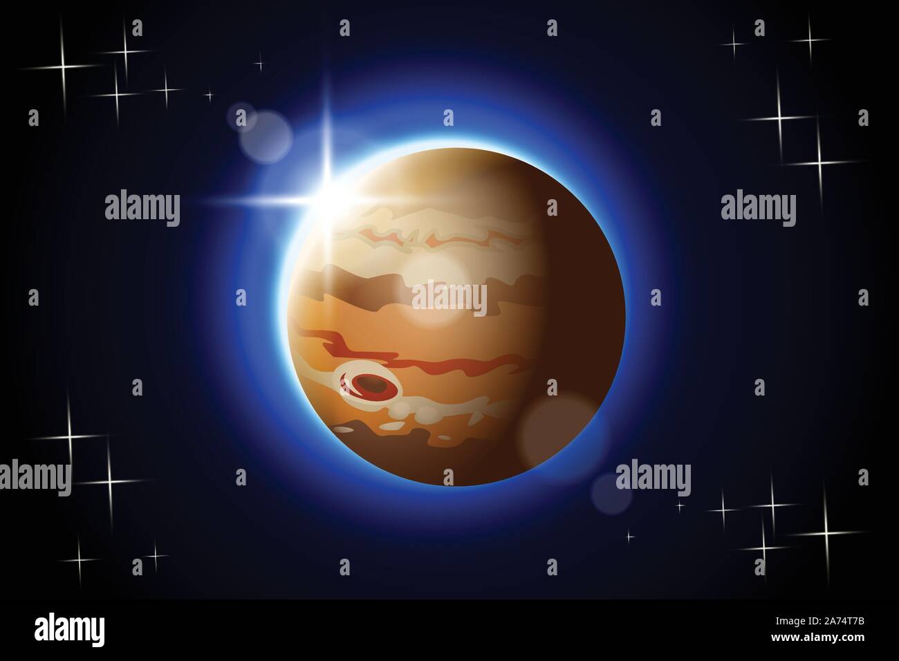Surface of jupiter Stock Vector Images - Alamy