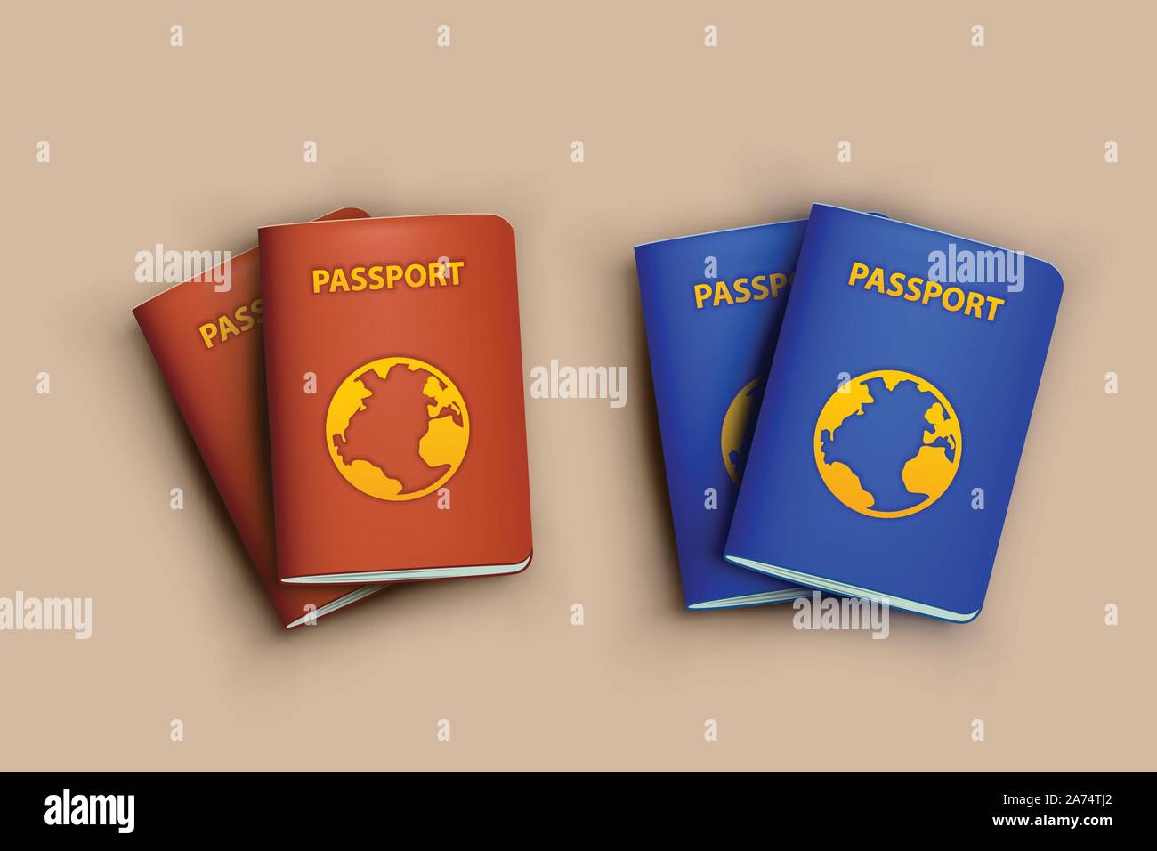 Passports and immigration Stock Vector Images - Alamy