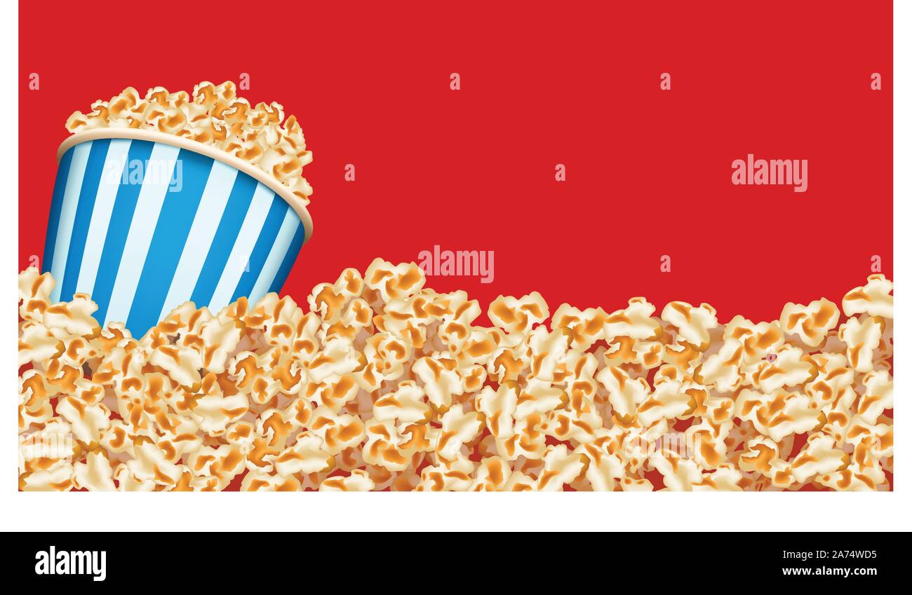 Spilled popcorn Stock Vector Images - Alamy