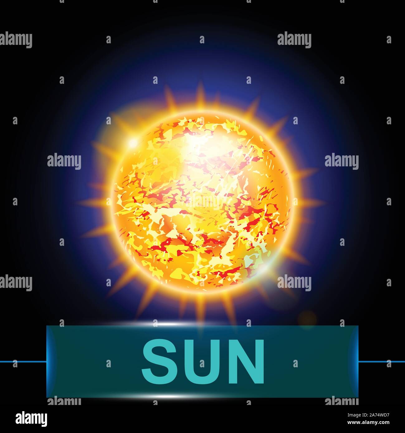 Planet sun Stock Vector Images - Alamy