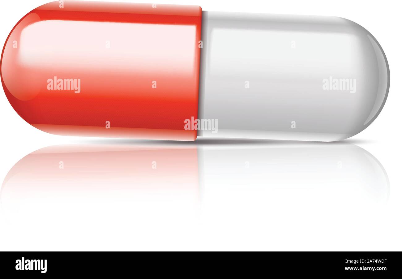 red pill with reflect Stock Vector Image & Art - Alamy