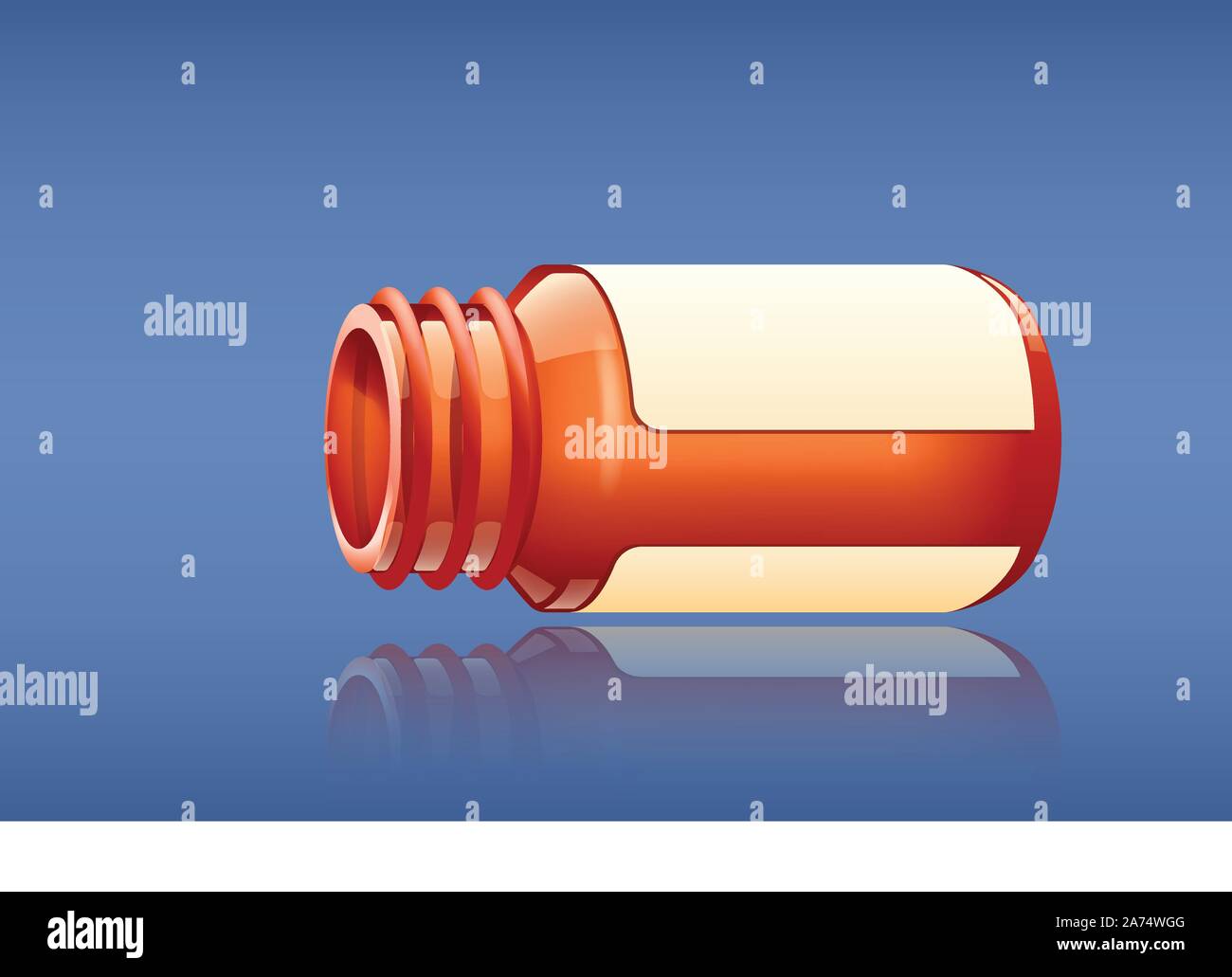Pills in white bottle Stock Vector Images - Alamy