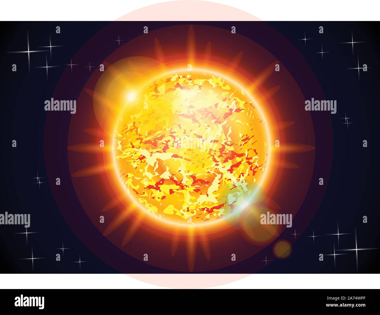 Planet sun Stock Vector Images - Alamy