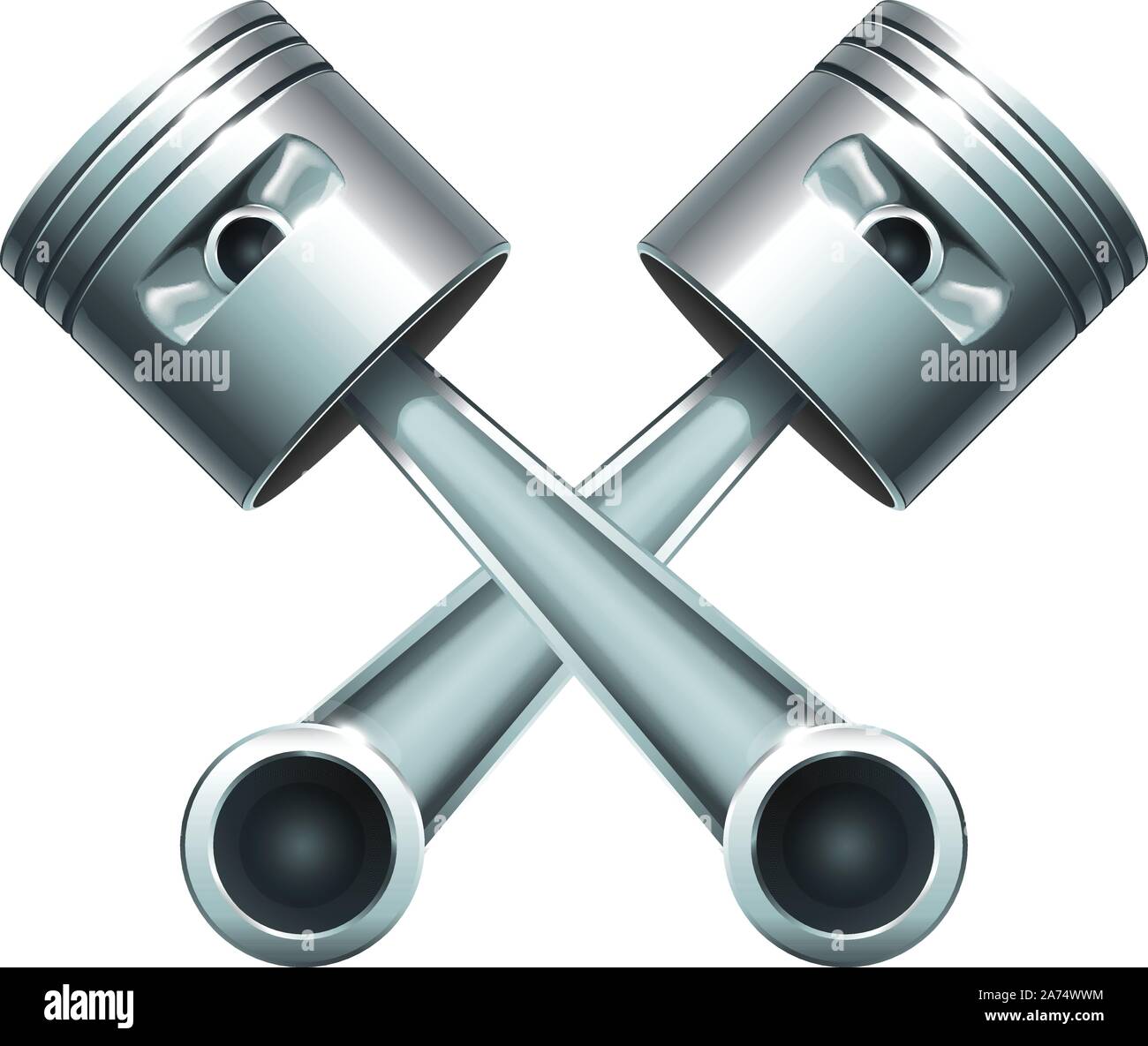 Piston cylinder Stock Vector Images - Alamy