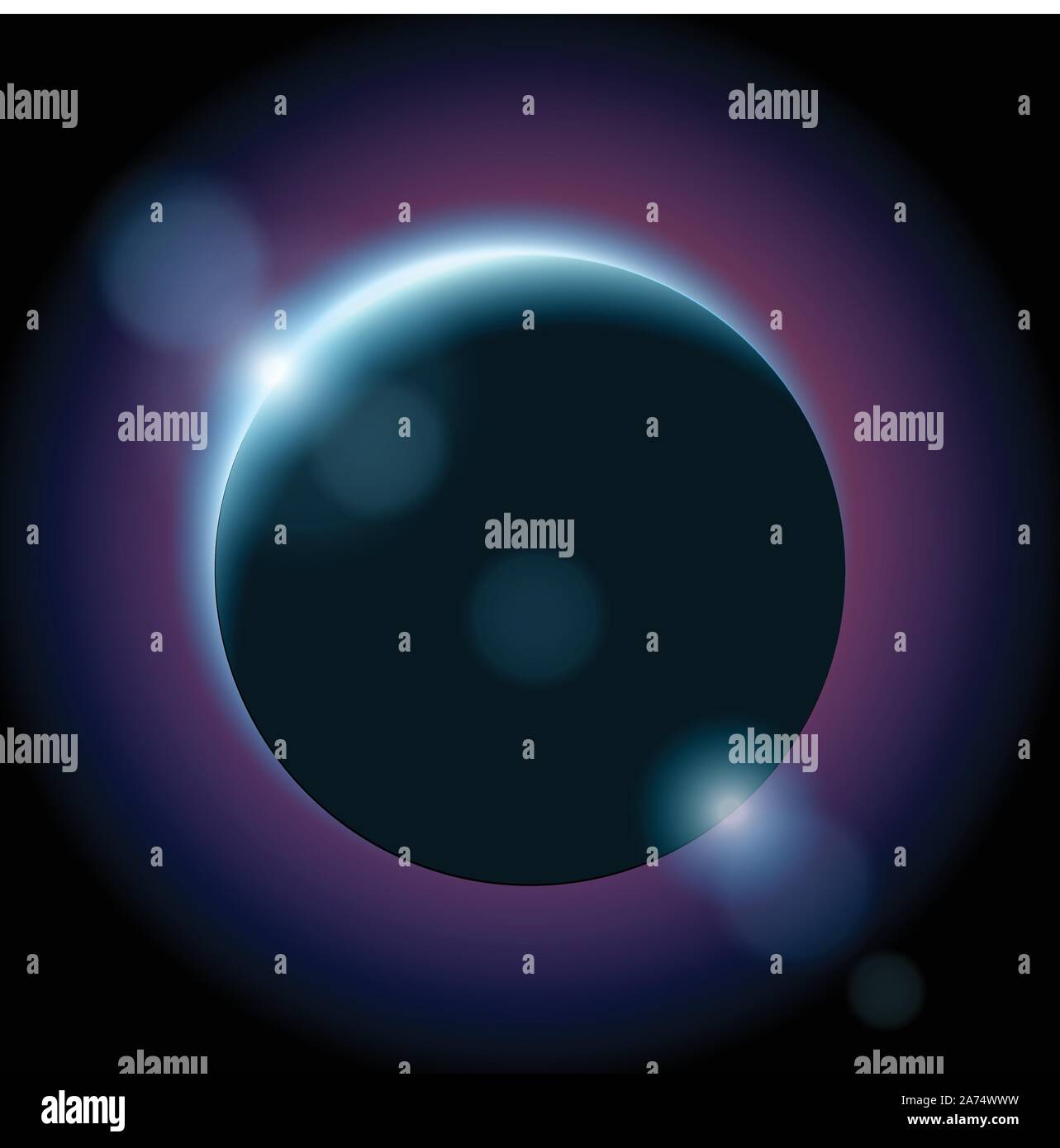 Dark planet Stock Vector Images - Alamy