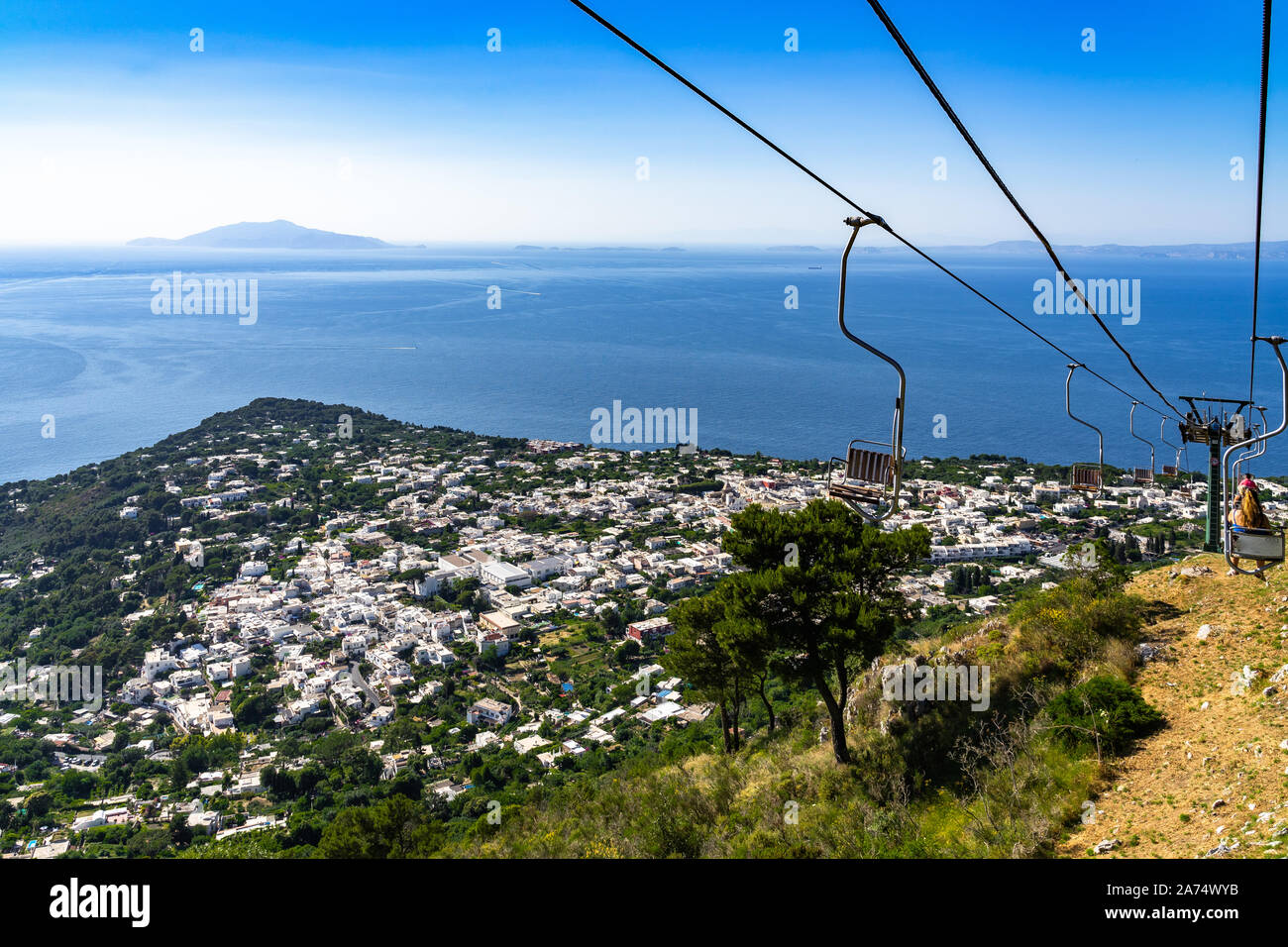Monte solaro chairlift hi-res stock photography and images - Alamy
