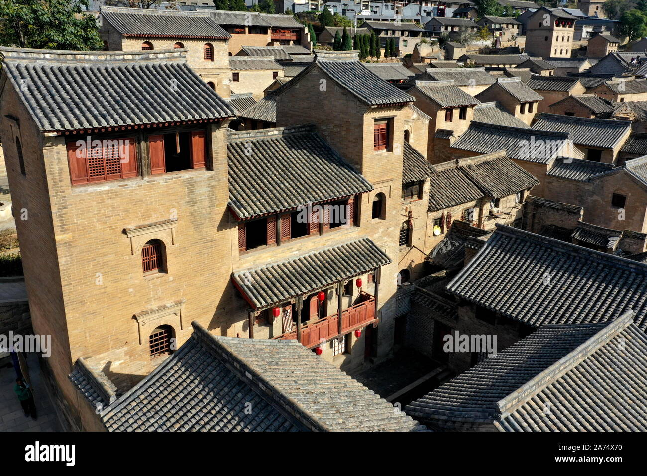 Jincheng. 30th Oct, 2019. Aerial photo taken on Oct. 30, 2019 shows the ...