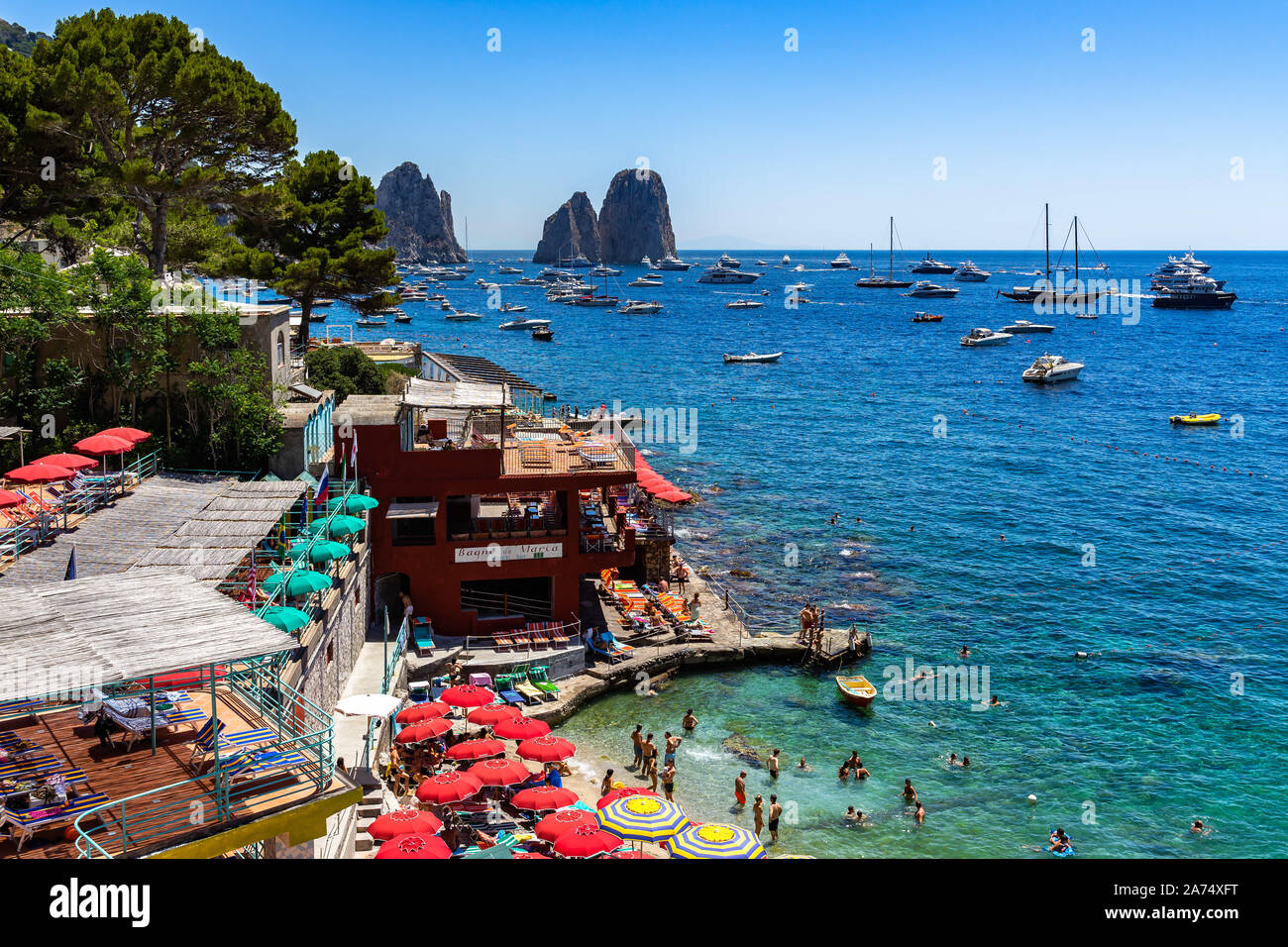 Marina piccola beach capri hi-res stock photography and images - Alamy
