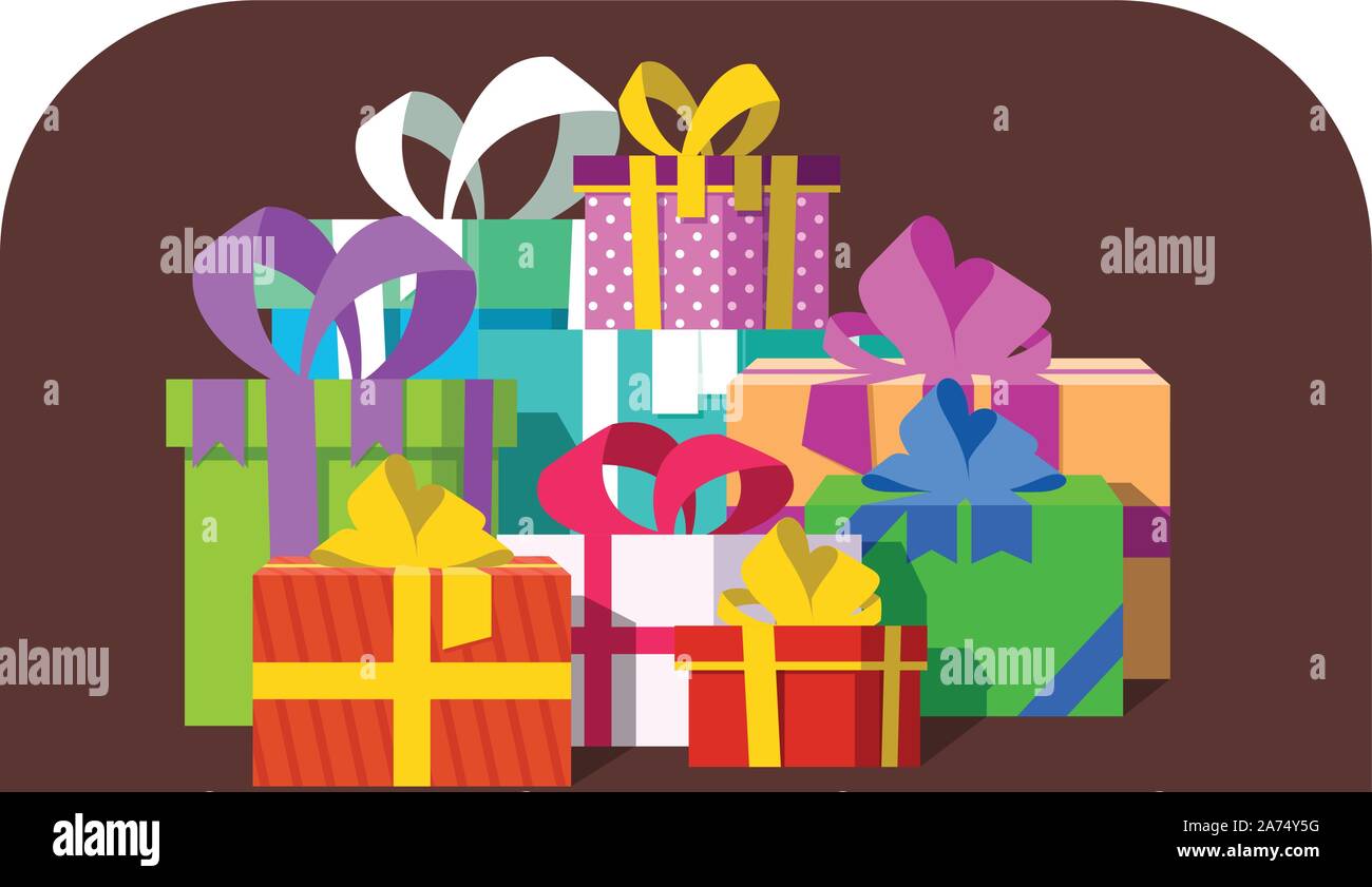 Blue striped present ribbon Stock Vector Images - Alamy