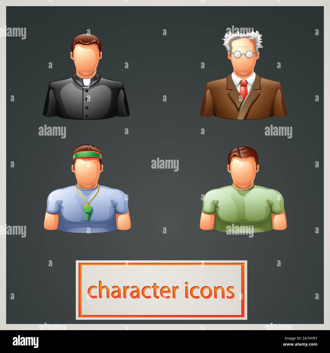 set people icons2 Stock Vector Image & Art - Alamy