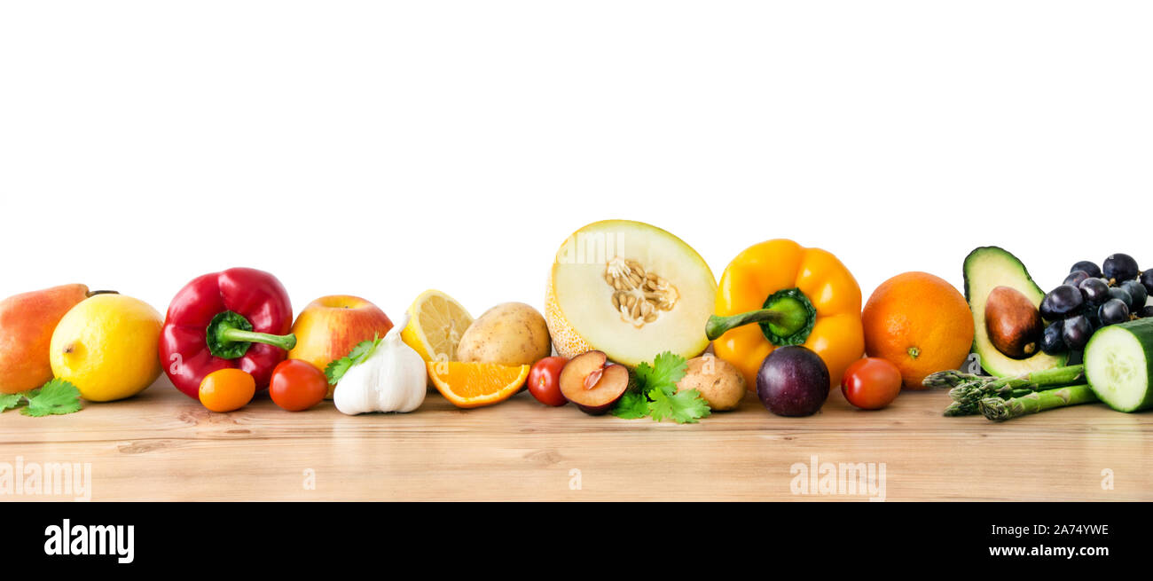Fresh Fruits And Vegetables Banner