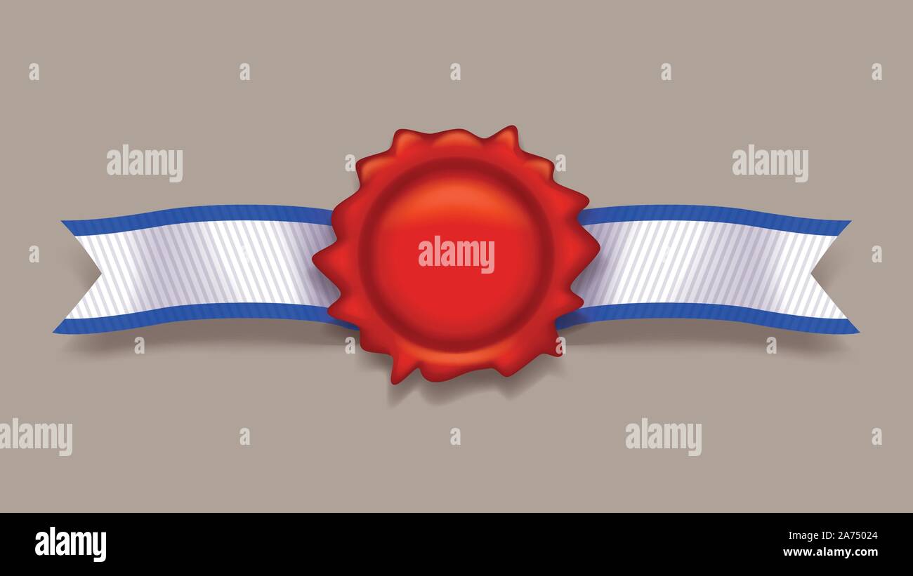 red stamp with ribbon Stock Vector Image & Art - Alamy