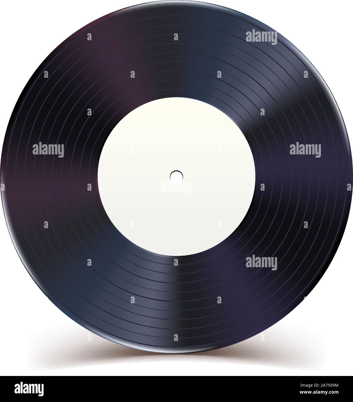 shiny vinyl record on white Stock Vector Image & Art - Alamy