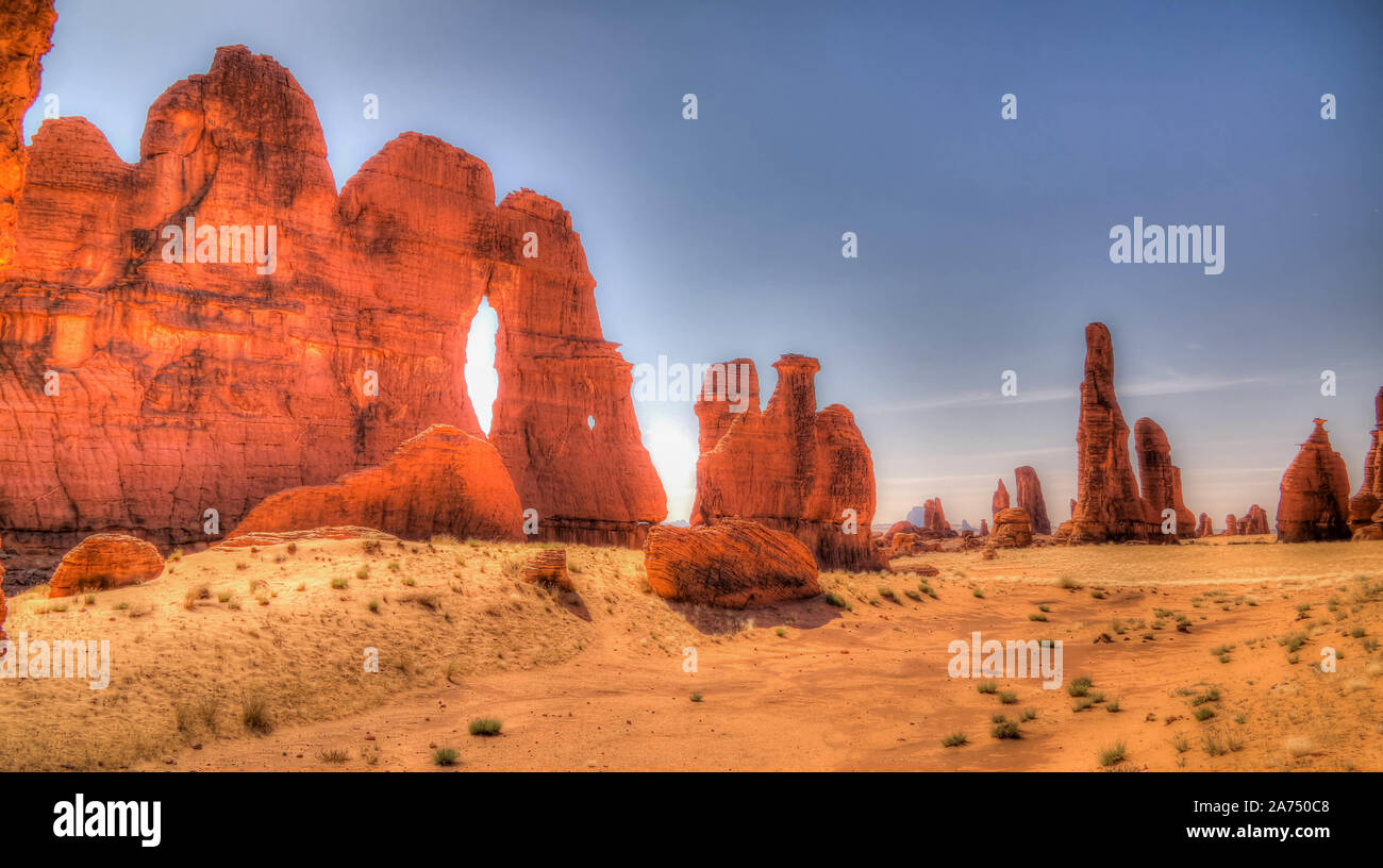 Abstract Rock formation at plateau Ennedi aka stone forest , Chad Stock ...