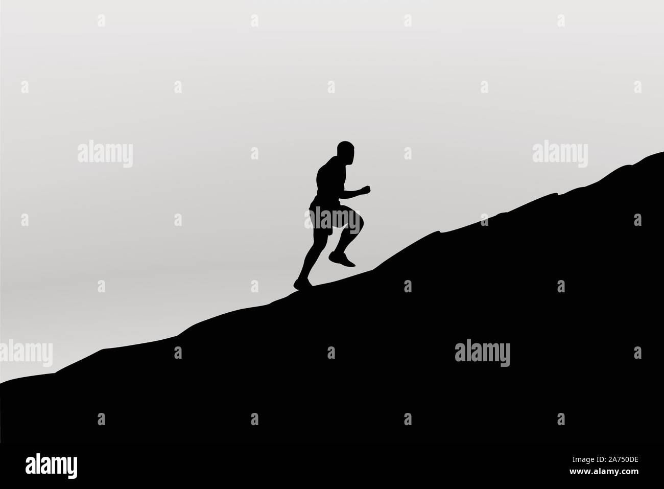 runner silhouette in mountain Stock Vector Image & Art - Alamy