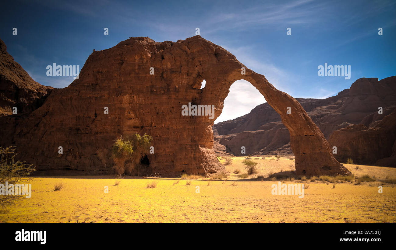 Abstract Rock formation at plateau Ennedi aka stone elephant, Chad ...