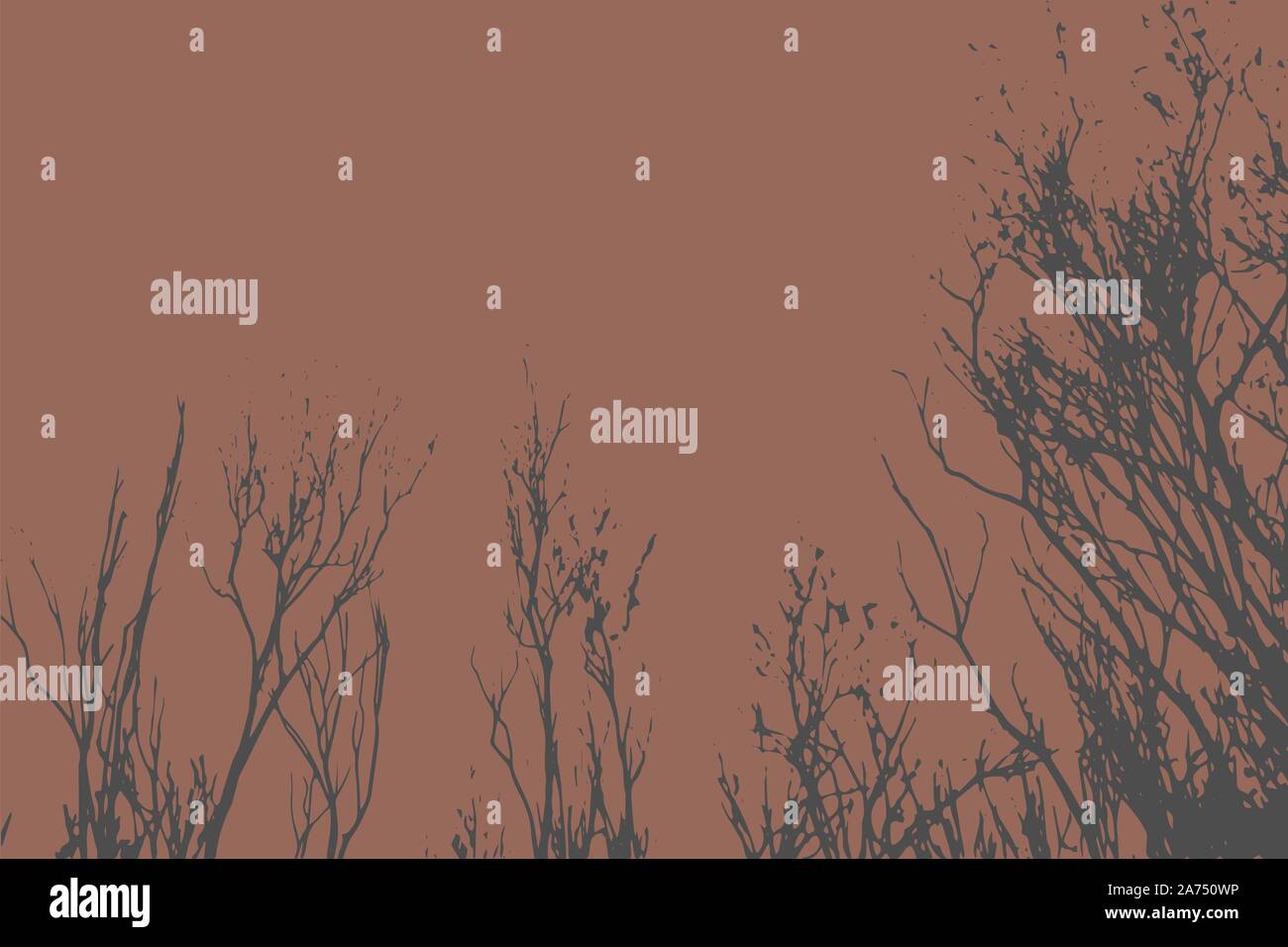 Silhouettes of Trees on subtle background. Tree Pattern. Vector ...