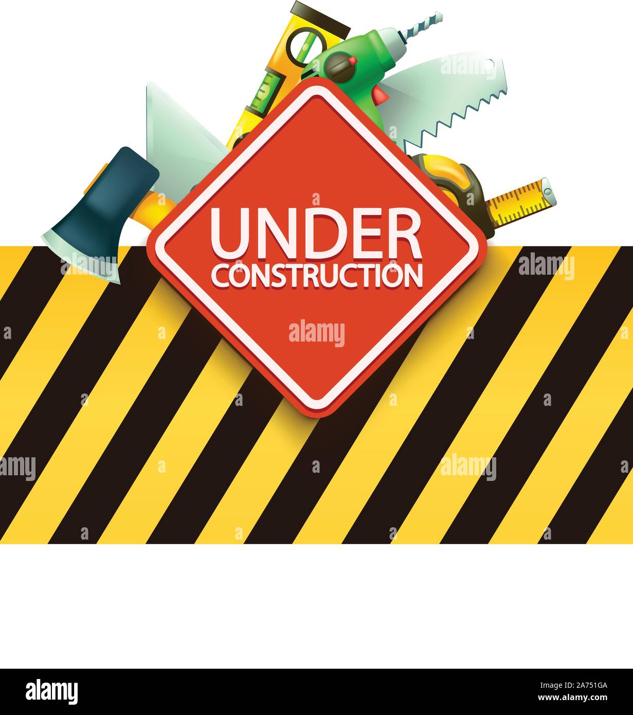 red construction sign Stock Vector Image & Art - Alamy