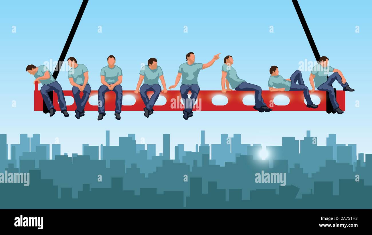 Worker in blue hard Stock Vector Images - Alamy