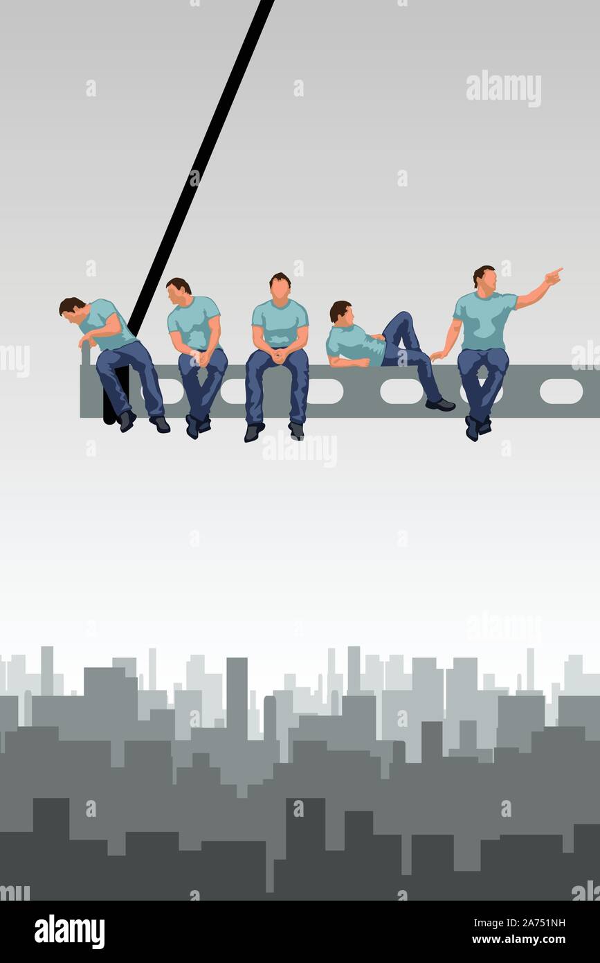 Construction workers building city Stock Vector Images - Alamy