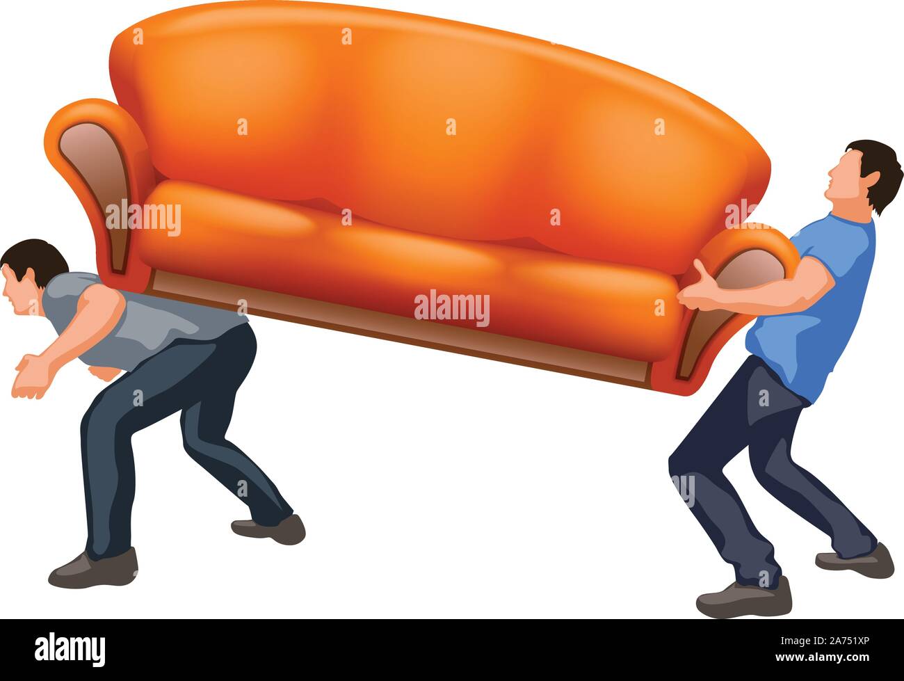 sofa8 carrying two guys Stock Vector Image & Art - Alamy