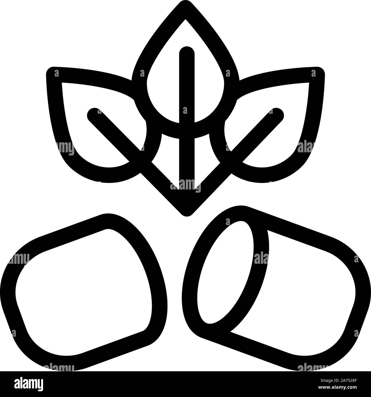 Biocapsule Supplements Icon Vector Illustration Stock Vector Image ...