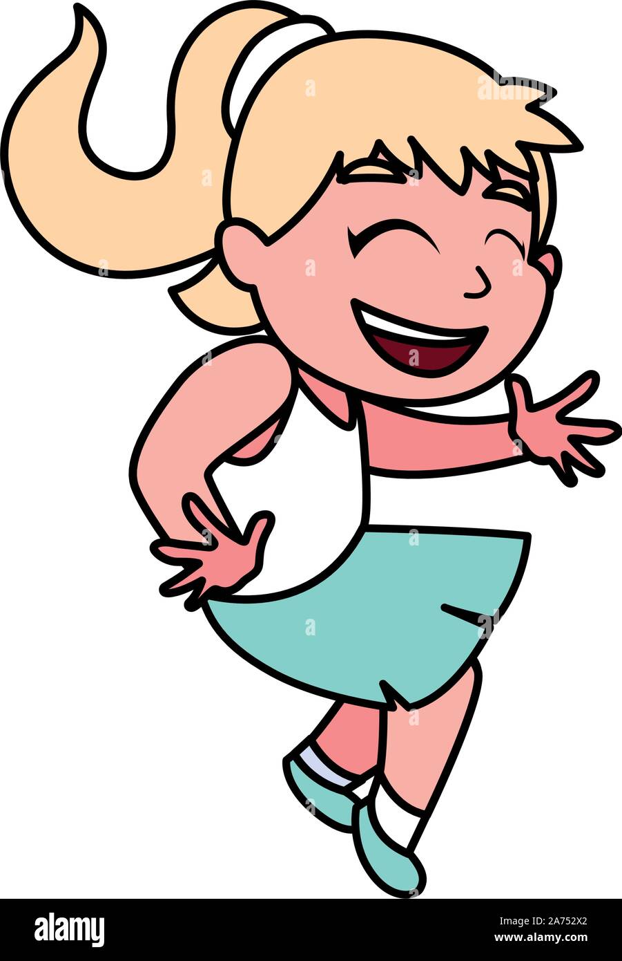 Girl cartoon design, Kid childhood little people lifestyle and person ...