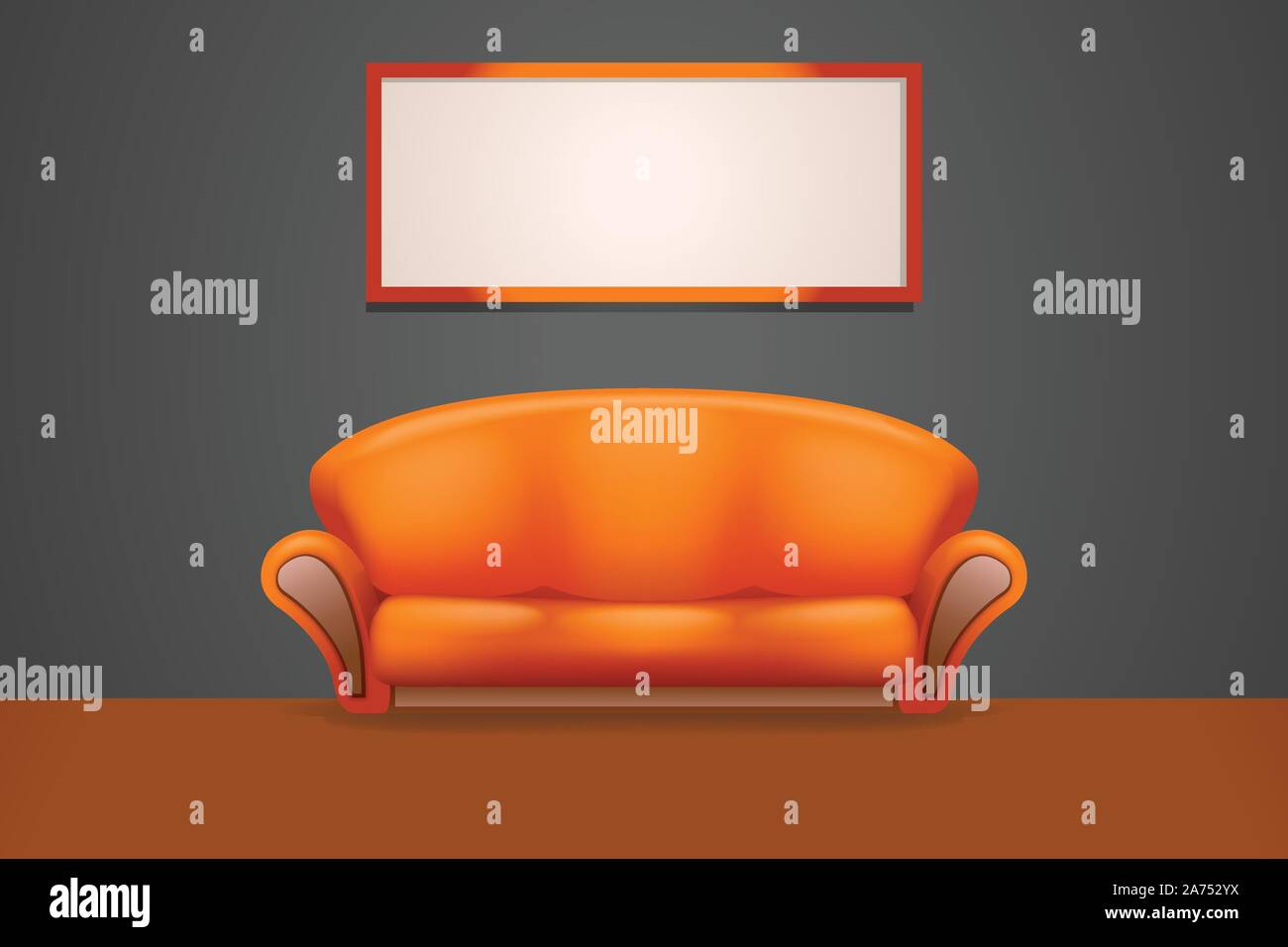 Orange light in room Stock Vector Images - Alamy