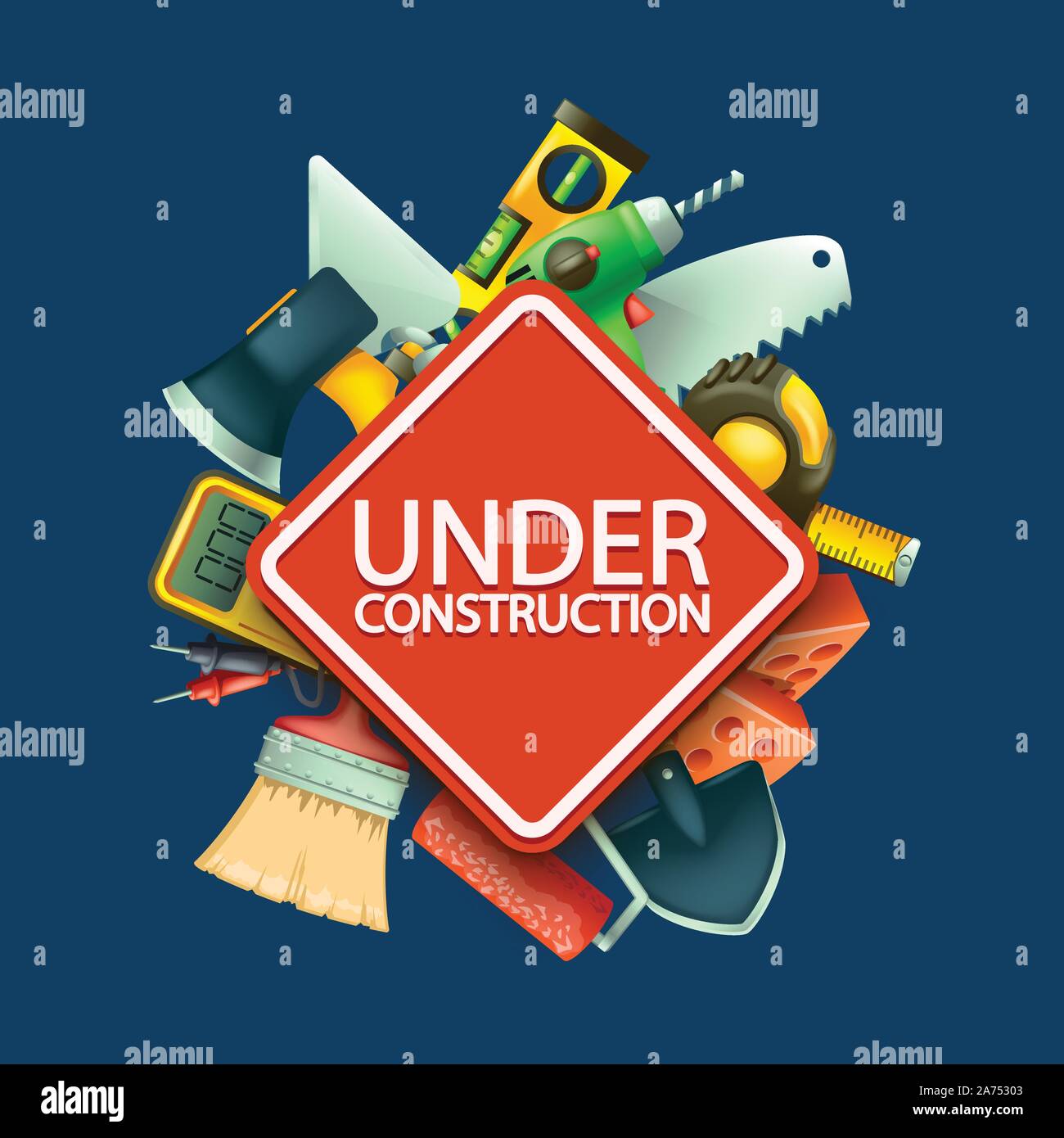 tools and sign Stock Vector Image & Art - Alamy