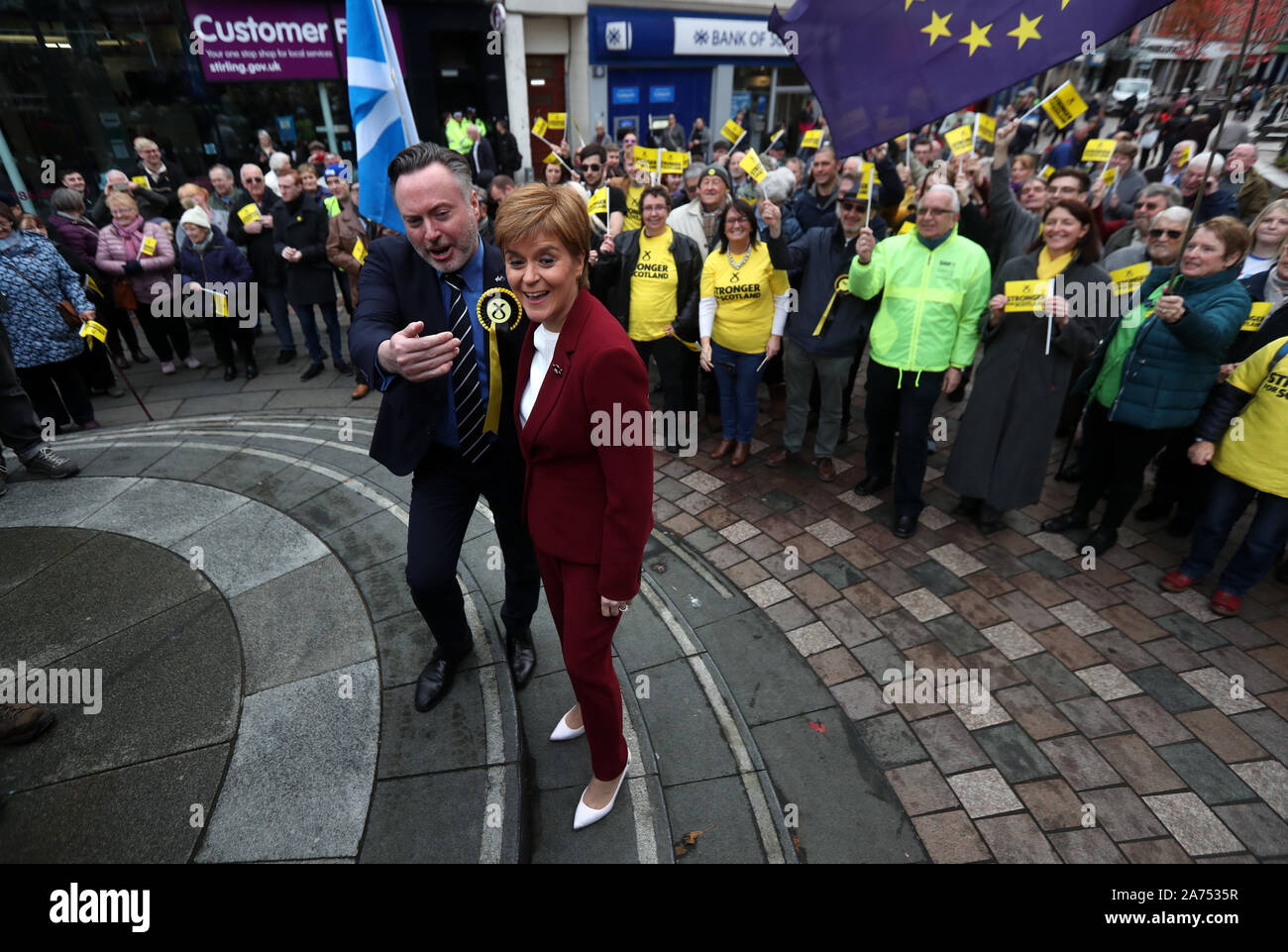 SNP leader Nicola Sturgeon joins Alyn Smith, the SNP's candidate for ...