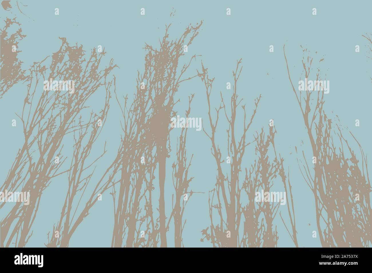 Silhouettes of Trees on subtle background. Tree Pattern. Vector ...