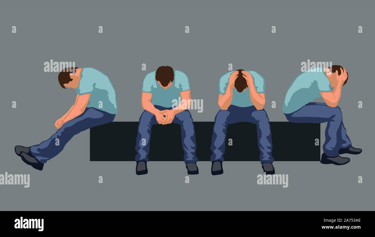 Watching silhouette seated sitting Stock Vector Images - Alamy