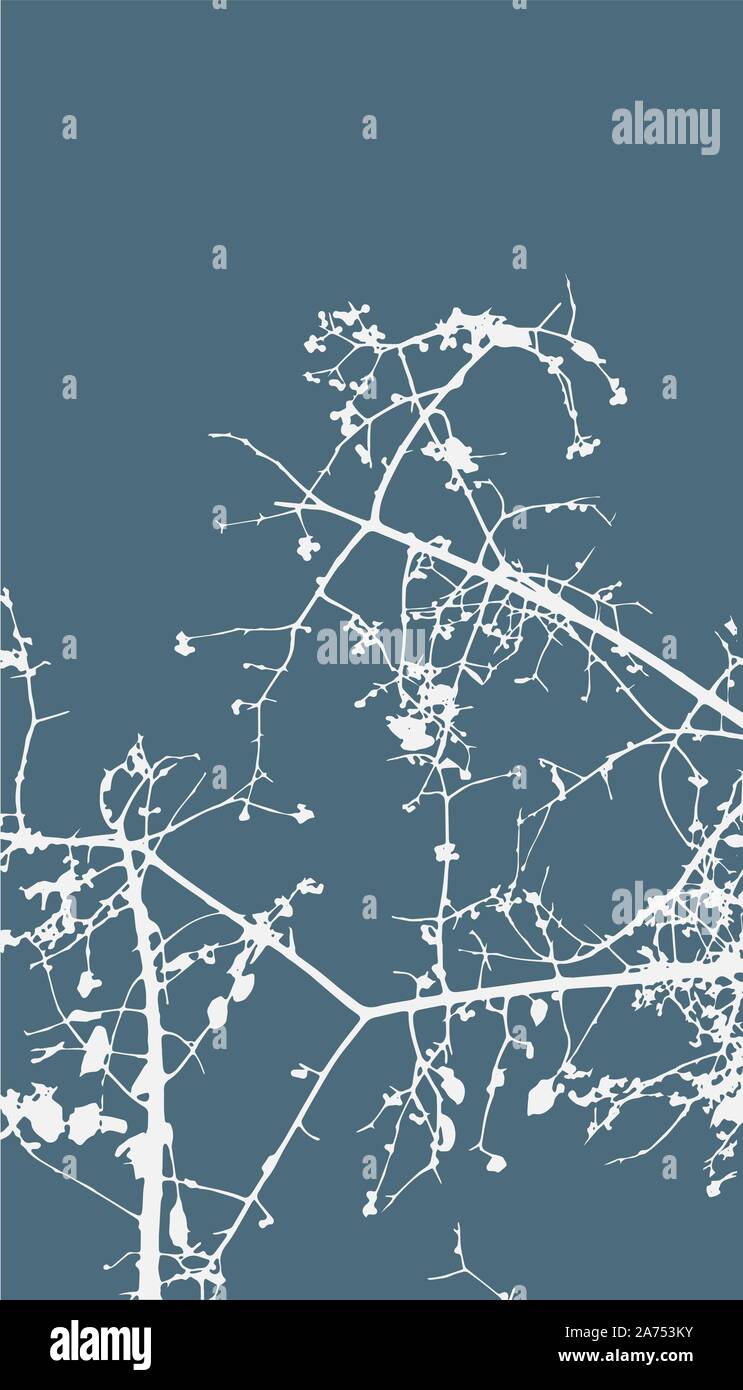 Silhouettes of Trees on subtle background. Tree Pattern. Vector ...