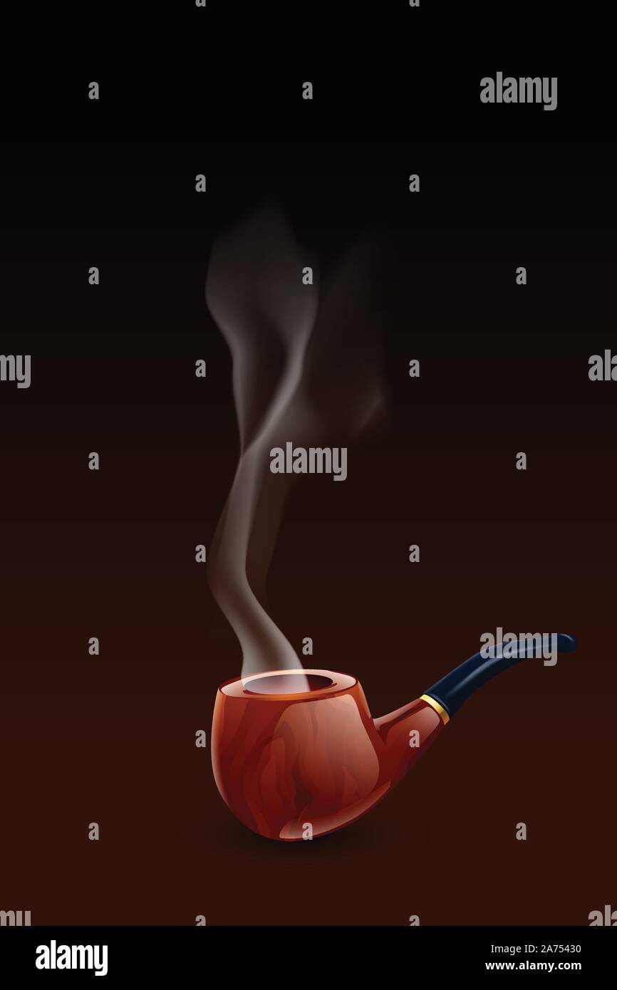 smoke pipe dark Stock Vector Image & Art - Alamy
