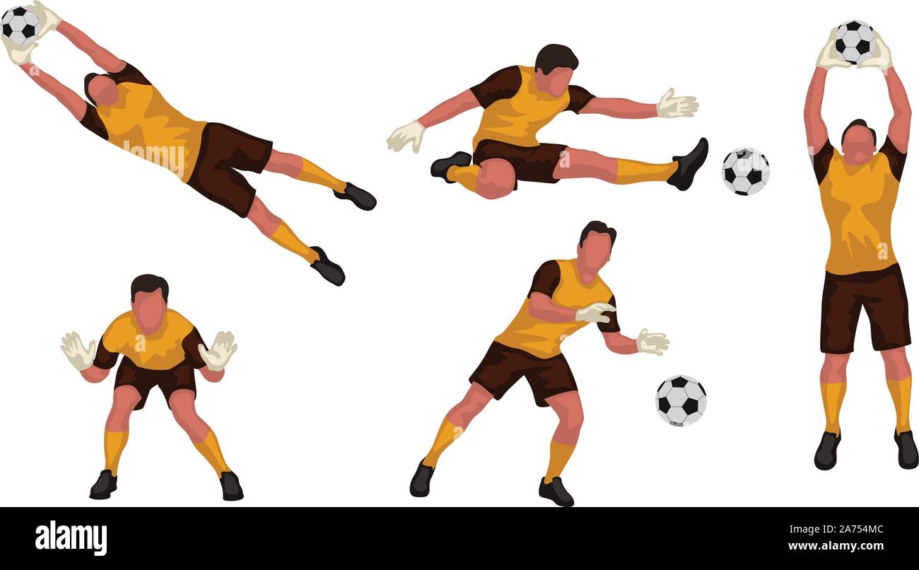 Goal keeper Cut Out Stock Images & Pictures - Alamy