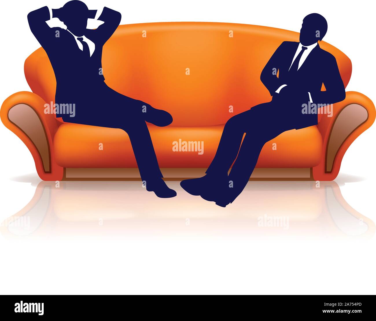 Three Old Men Sit Stock Vector Images Alamy